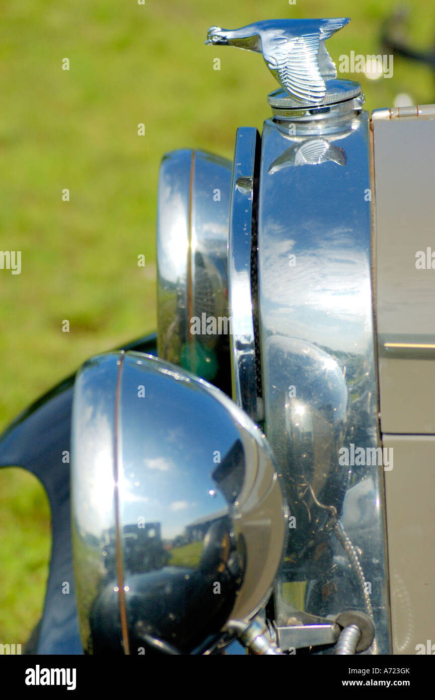 Front side of a vintage Ford Model A automobile from 1930s Stock Photo ...