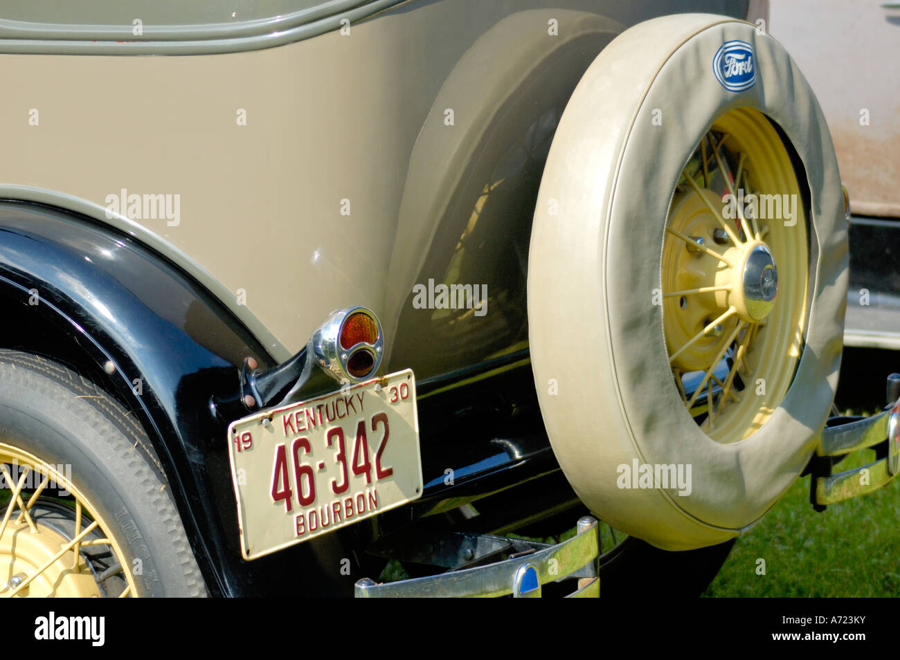 Stock image the back of a vintage Ford Model A automobile from the ...