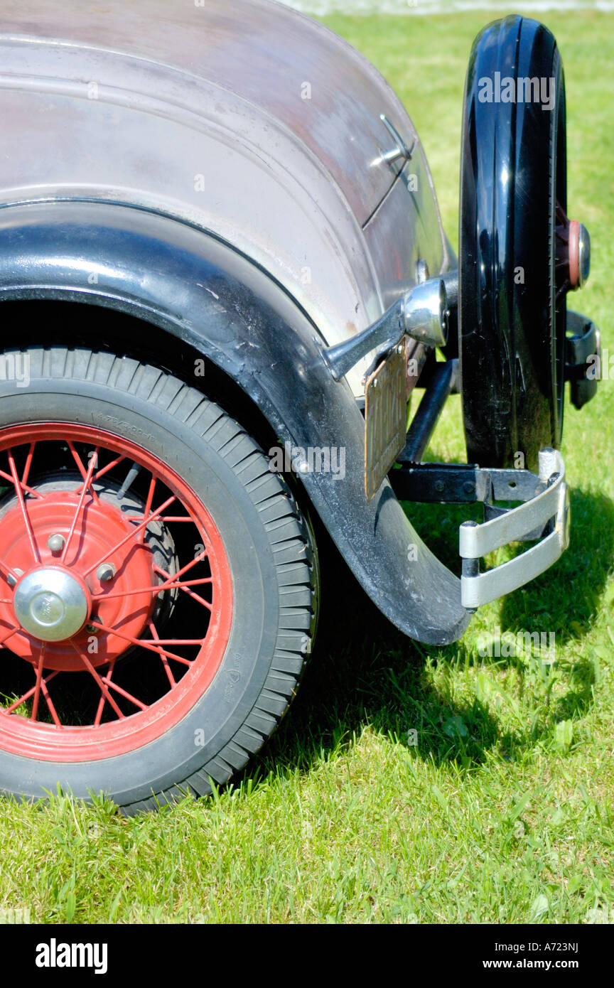 Stock image the back of a vintage Ford Model A automobile from the ...