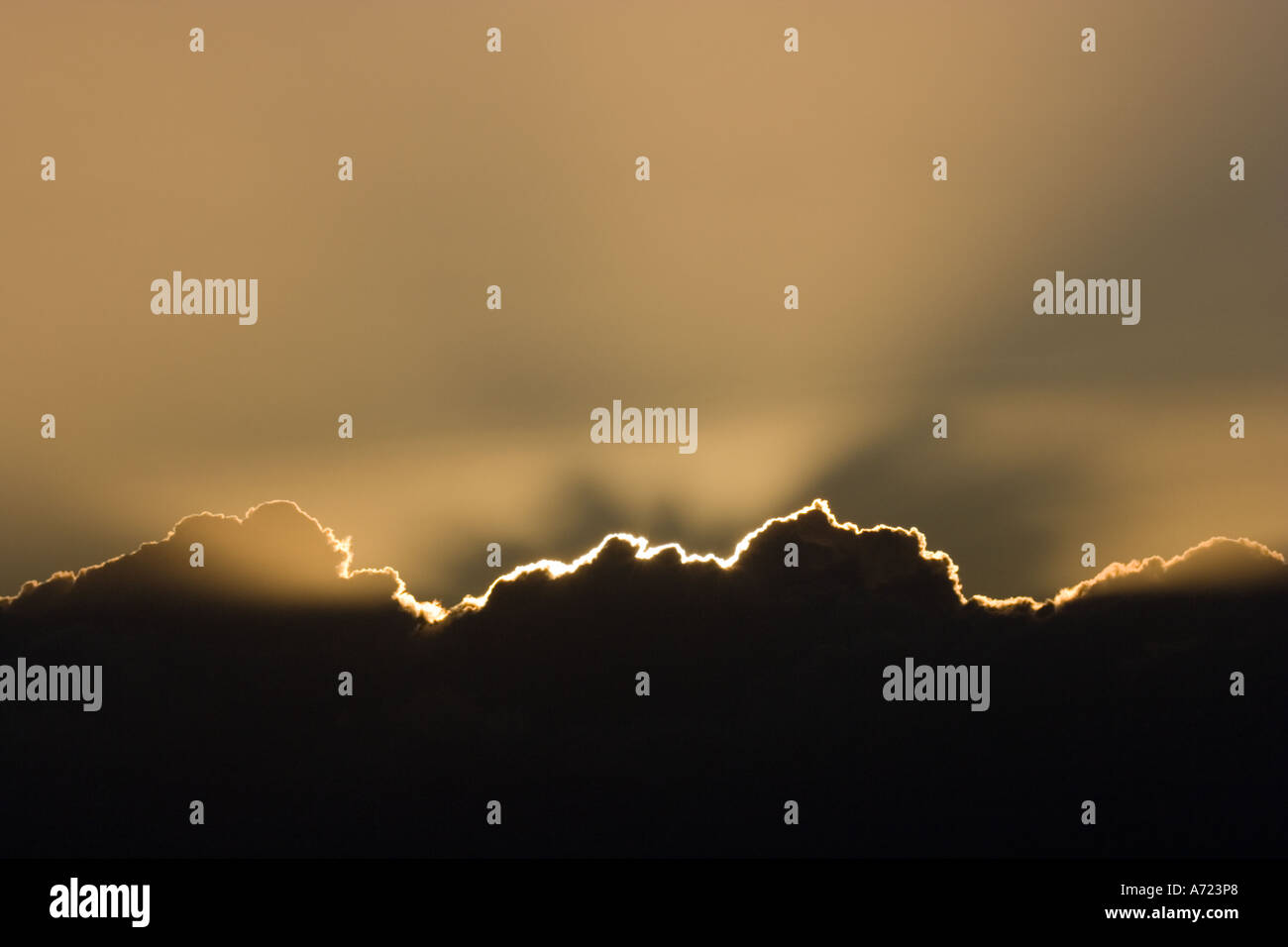 Dramatic light spilling over clouds highlands of Scotland Stock Photo ...