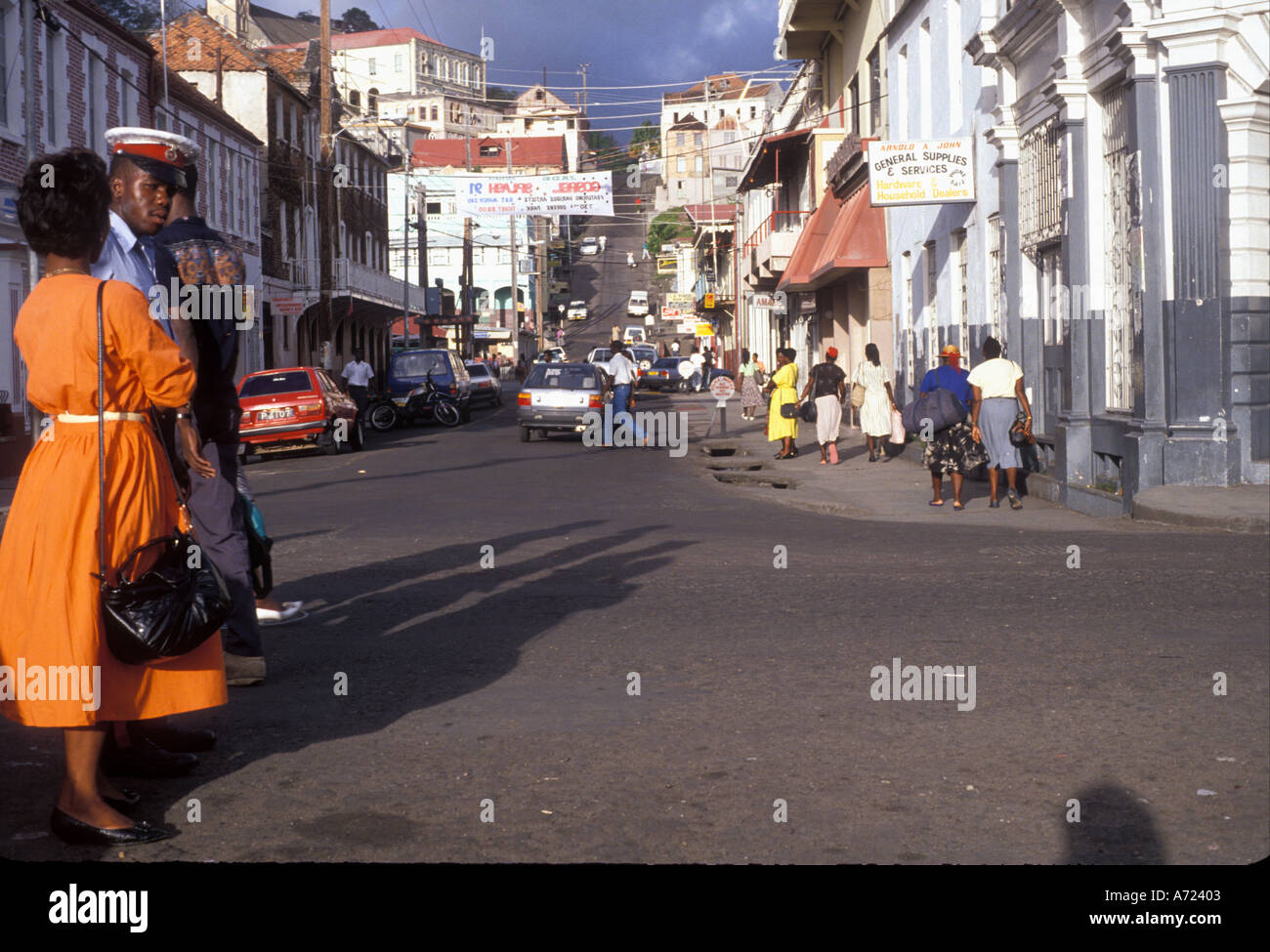 Street scene grenada west indies hi-res stock photography and images ...