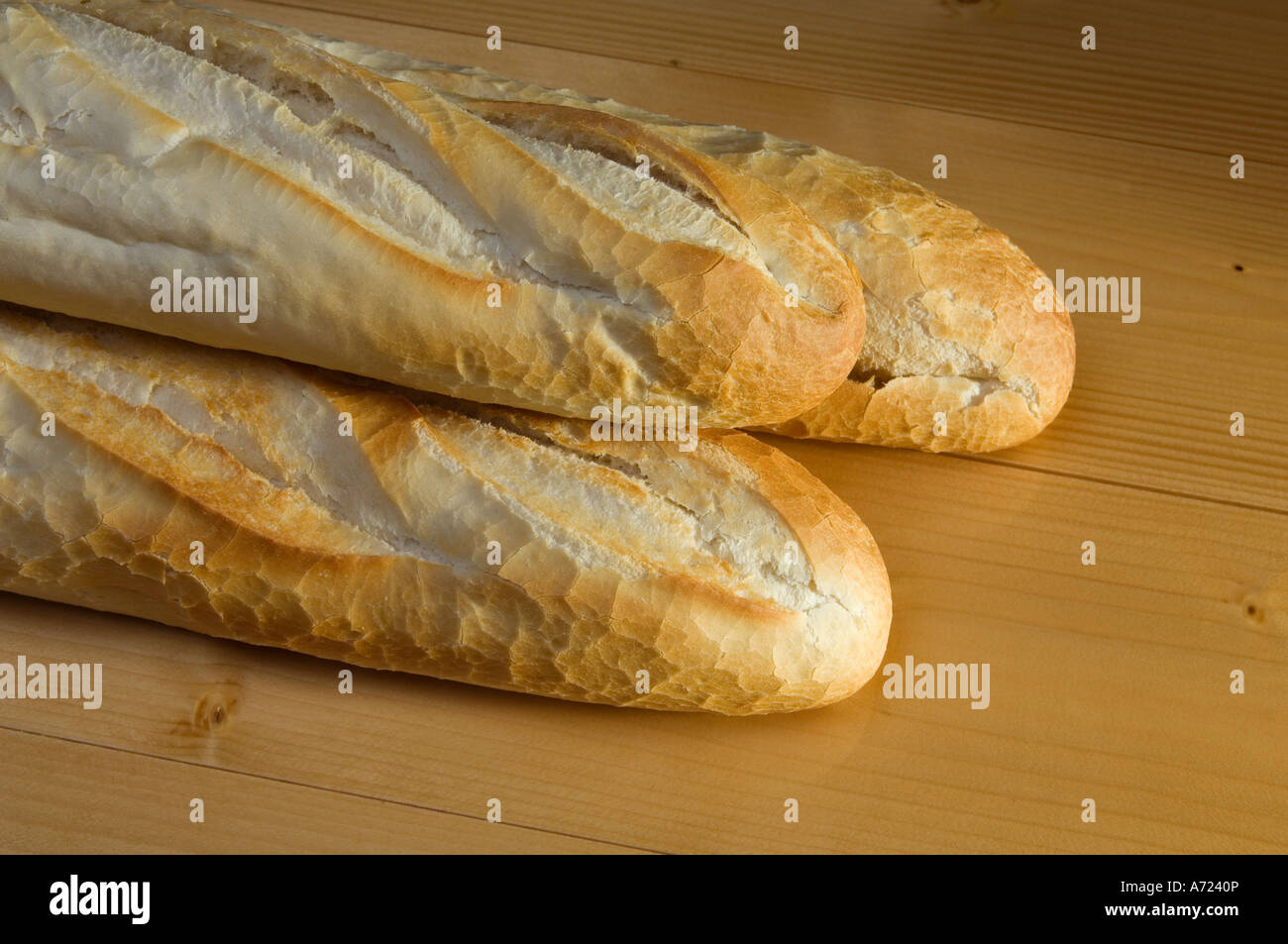 Freshly baked golden French bread baguettes Stock Photo - Alamy
