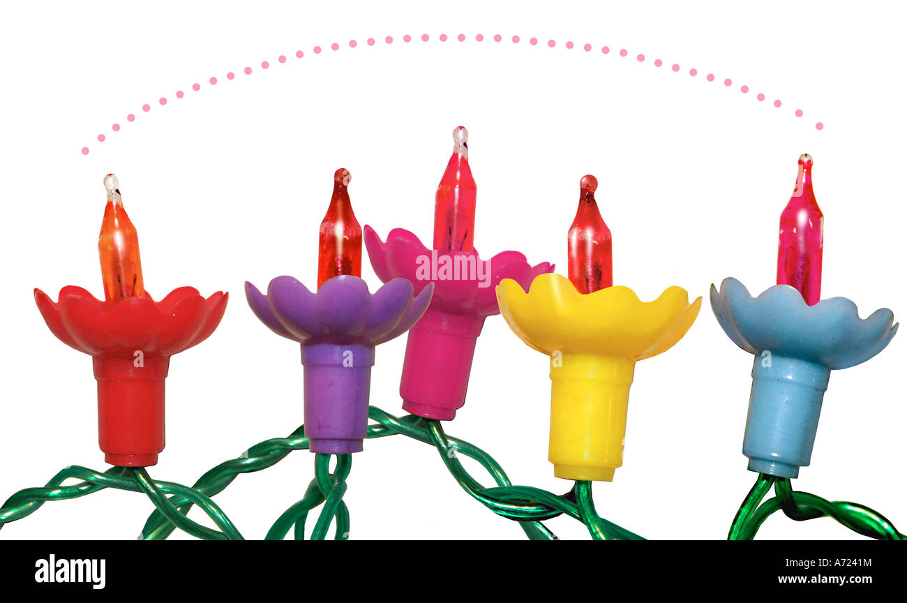 Retro christmas lights hi-res stock photography and images - Alamy