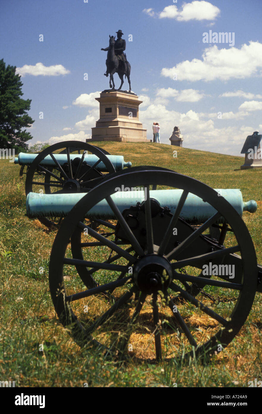 Confederate state monuments at gettysburg pennsylvania hi-res stock ...