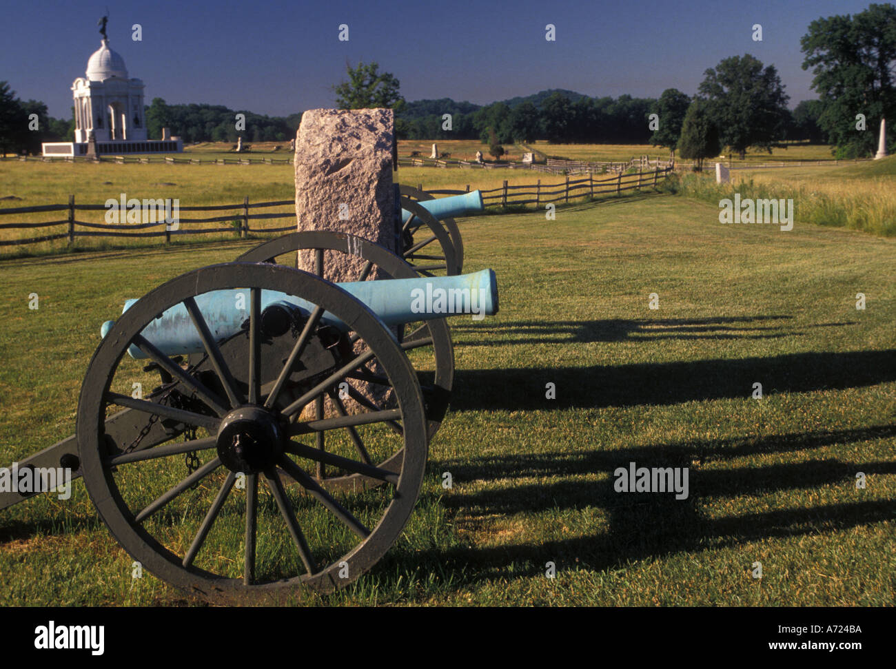 Confederate state monuments at gettysburg pennsylvania hi-res stock ...