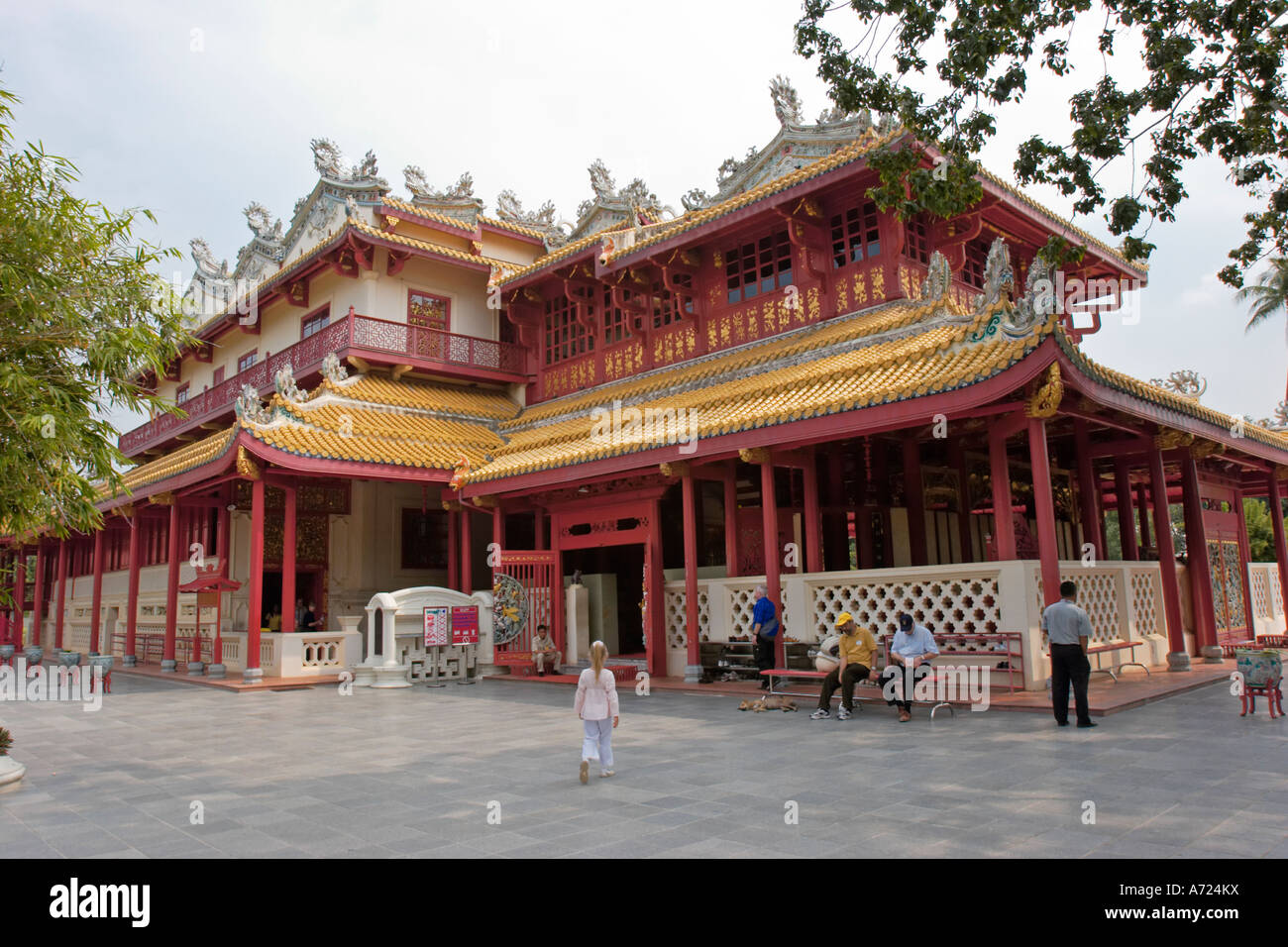 The Chinese styled "Heavenly Light" pavilion. Bang Pa-In Royal Summer ...