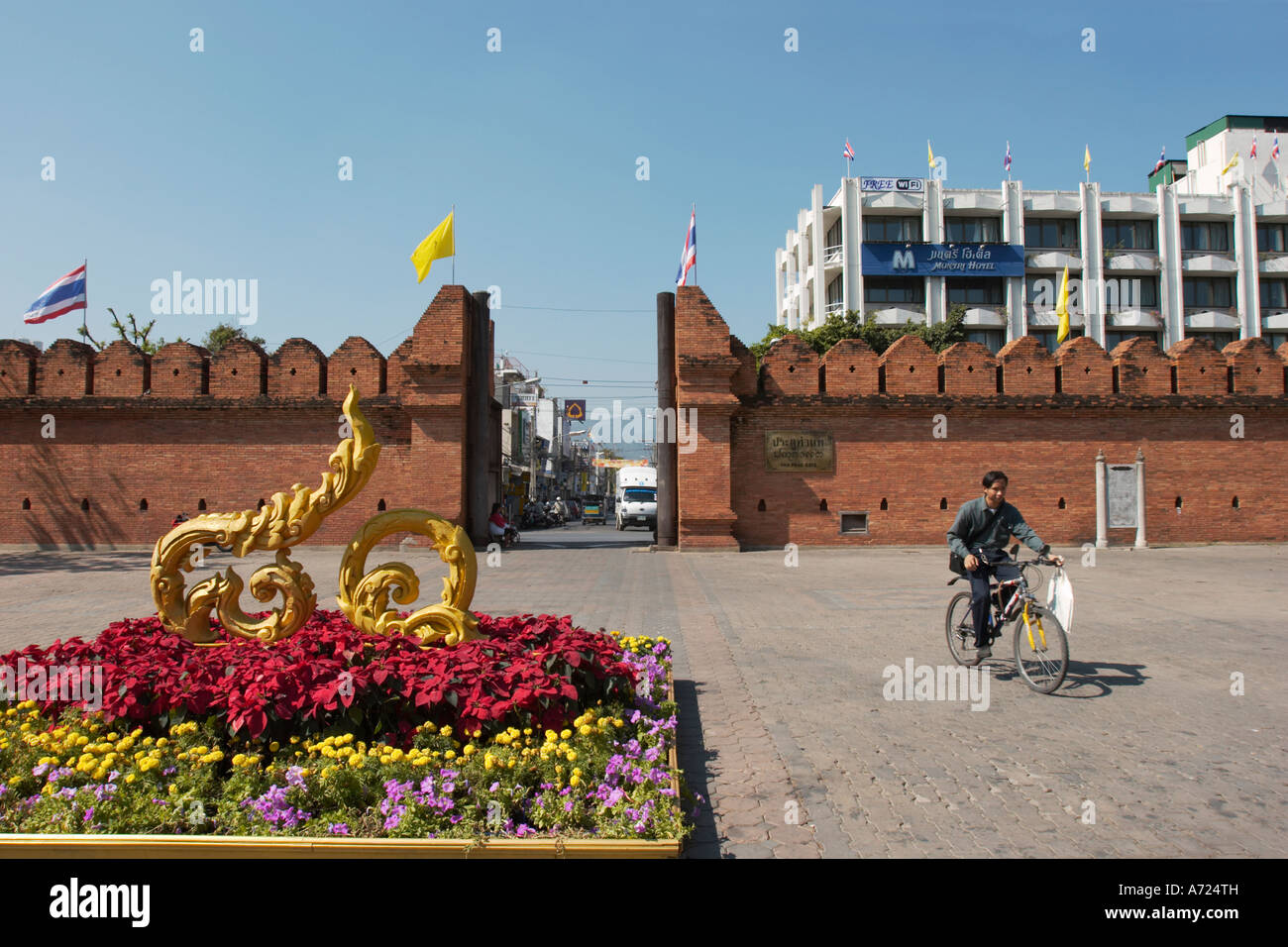 Tha Phae gate. Chiang Mai, Thailand Stock Photo - Alamy