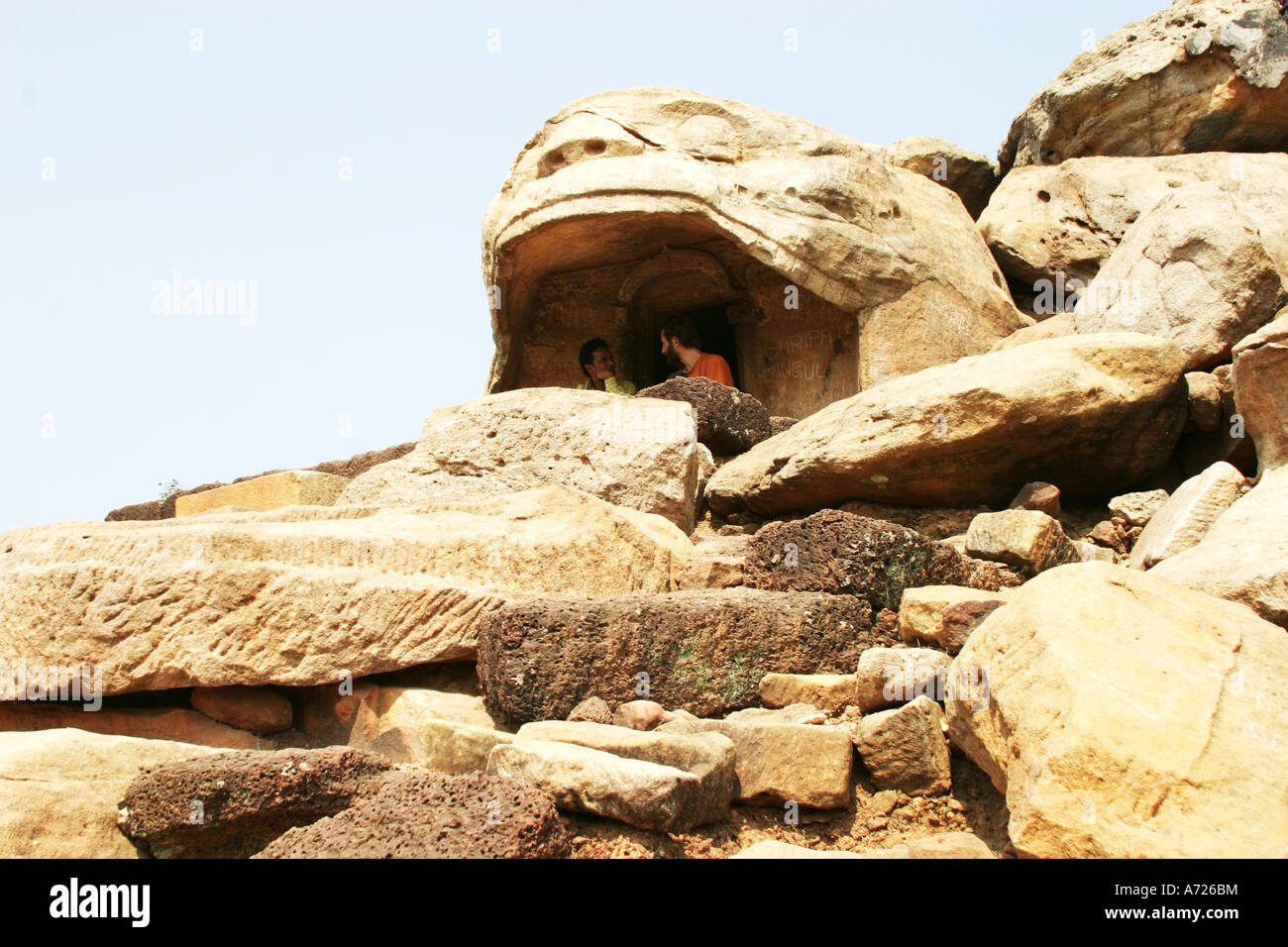 Bagh caves hi-res stock photography and images - Alamy