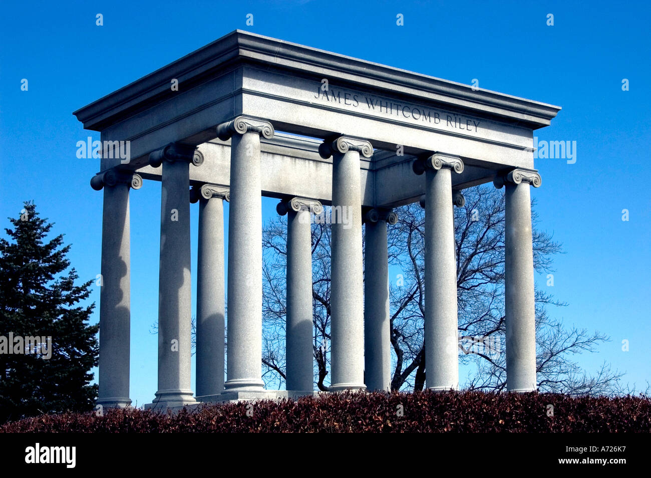 Burial place of James Whitcomb Riley in Crown HIll Cemetery in ...