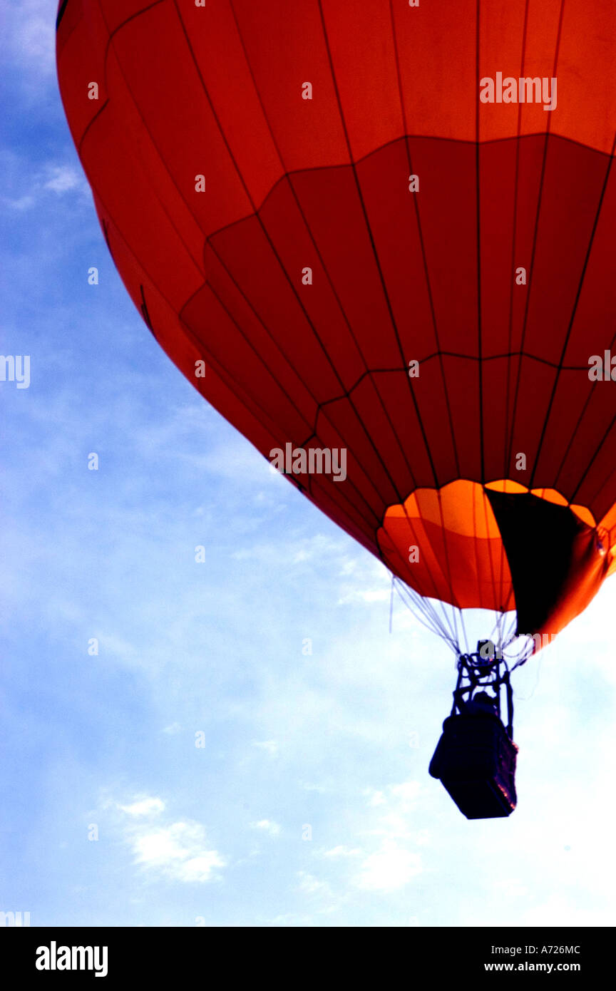 Hot air balloon taking off Stock Photo - Alamy