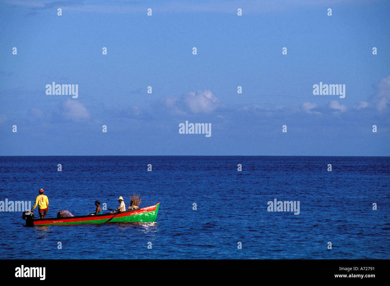 Martinique french west antilles indies fishing hi-res stock photography ...