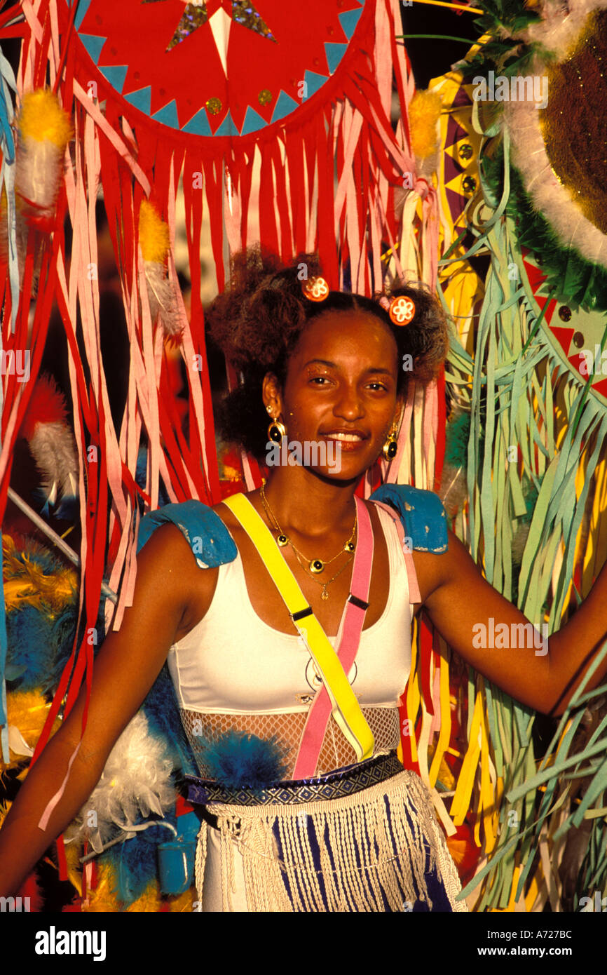 Martinique, Carnaval, Dancer in parade Stock Photo - Alamy