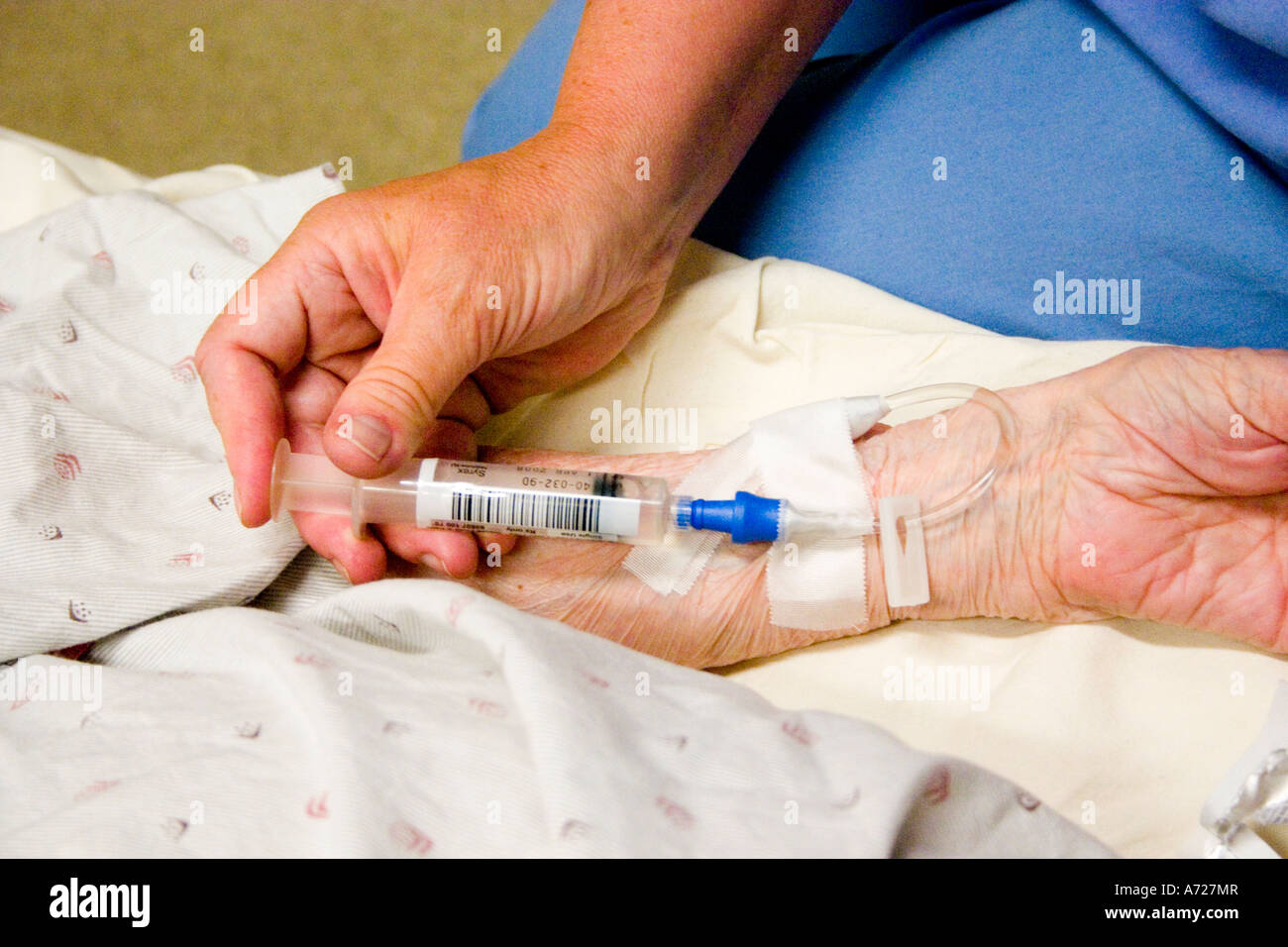 Pain medication given through shunt hi-res stock photography and images ...