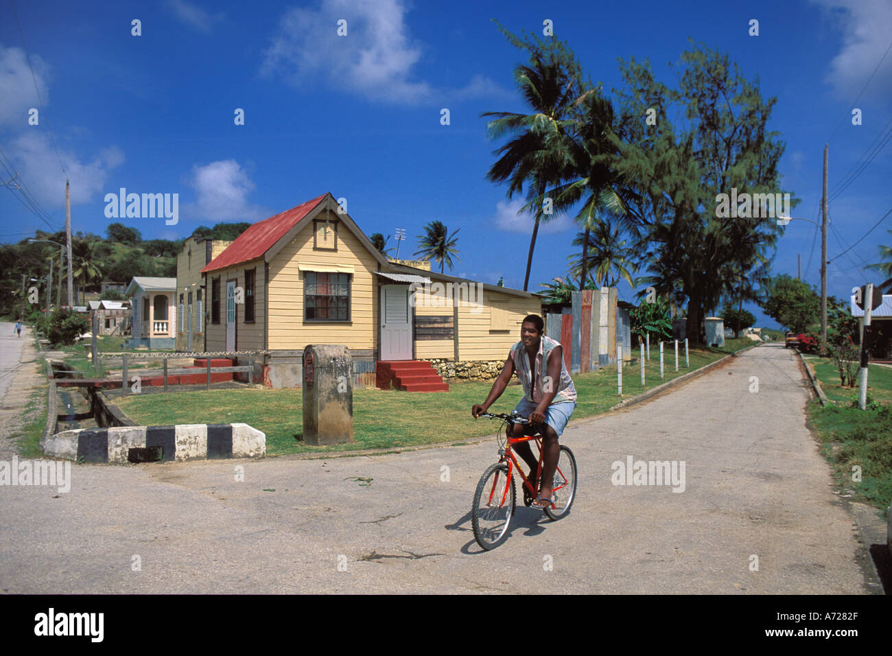 Barbados, St Andrew, Street scene, Shorey Stock Photo - Alamy