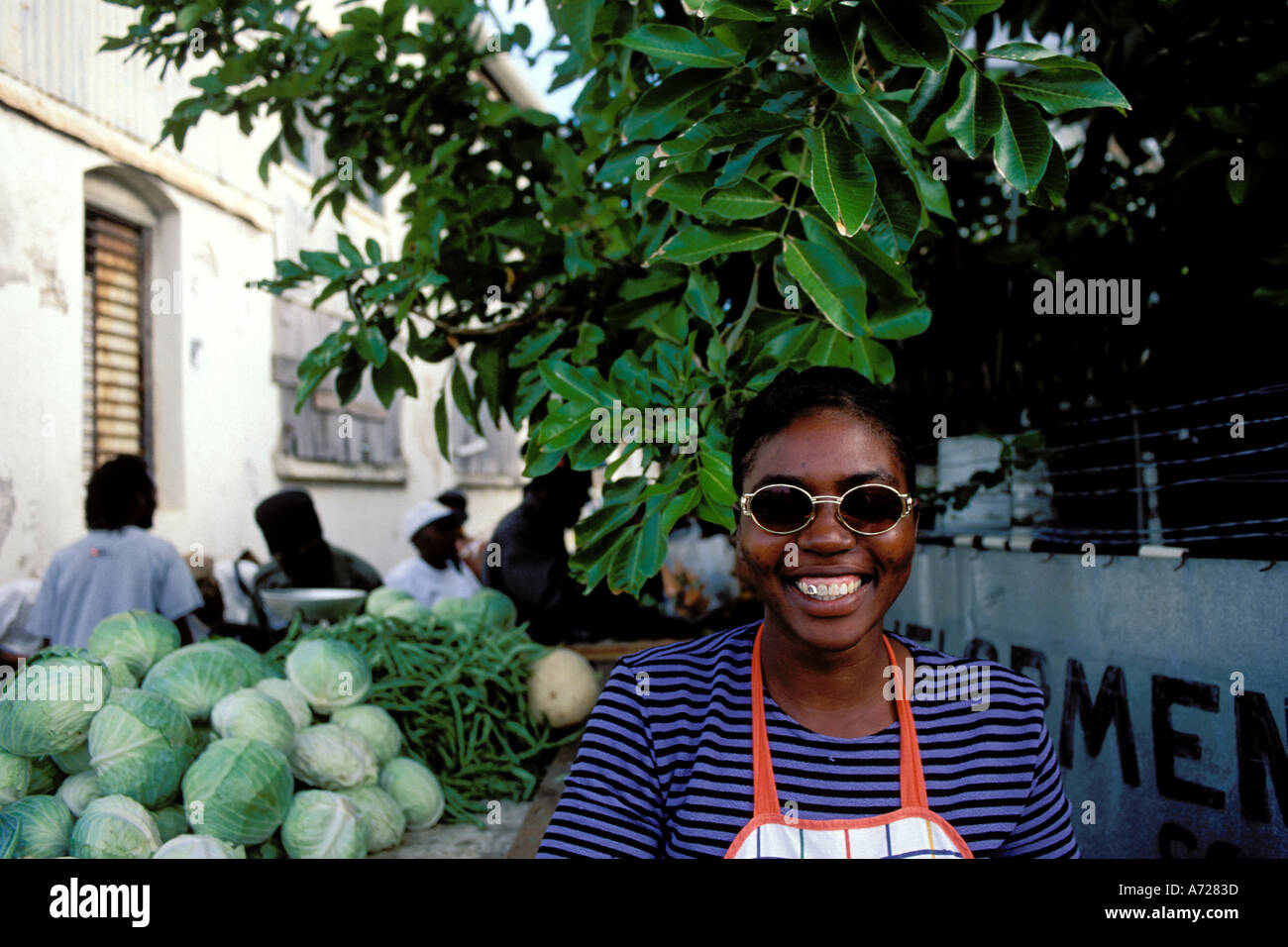 Barbados, Bridgetown, Cheapside Market Stock Photo - Alamy