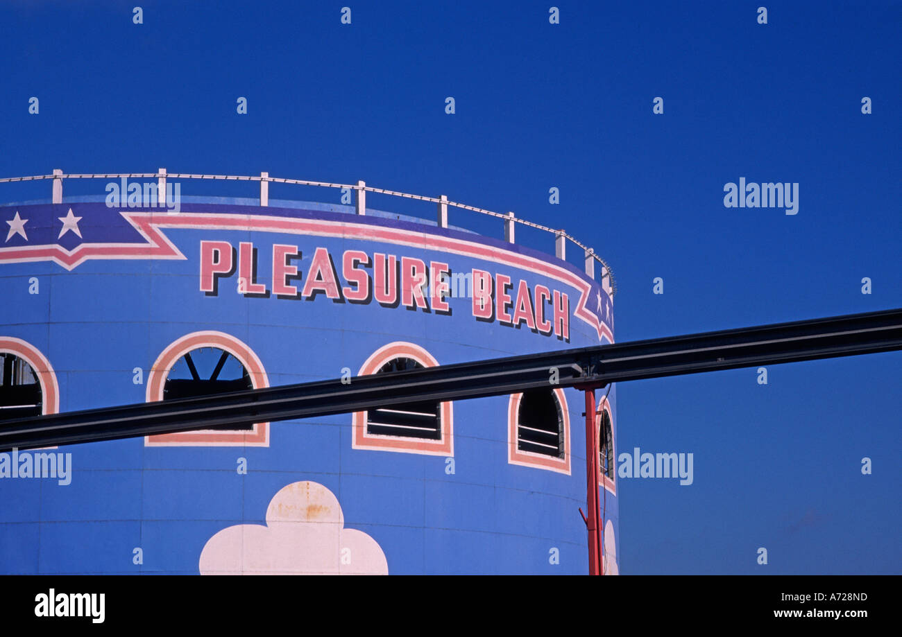 Pleasure Beach funfair rides Great Yarmouth Norfolk England Stock Photo ...