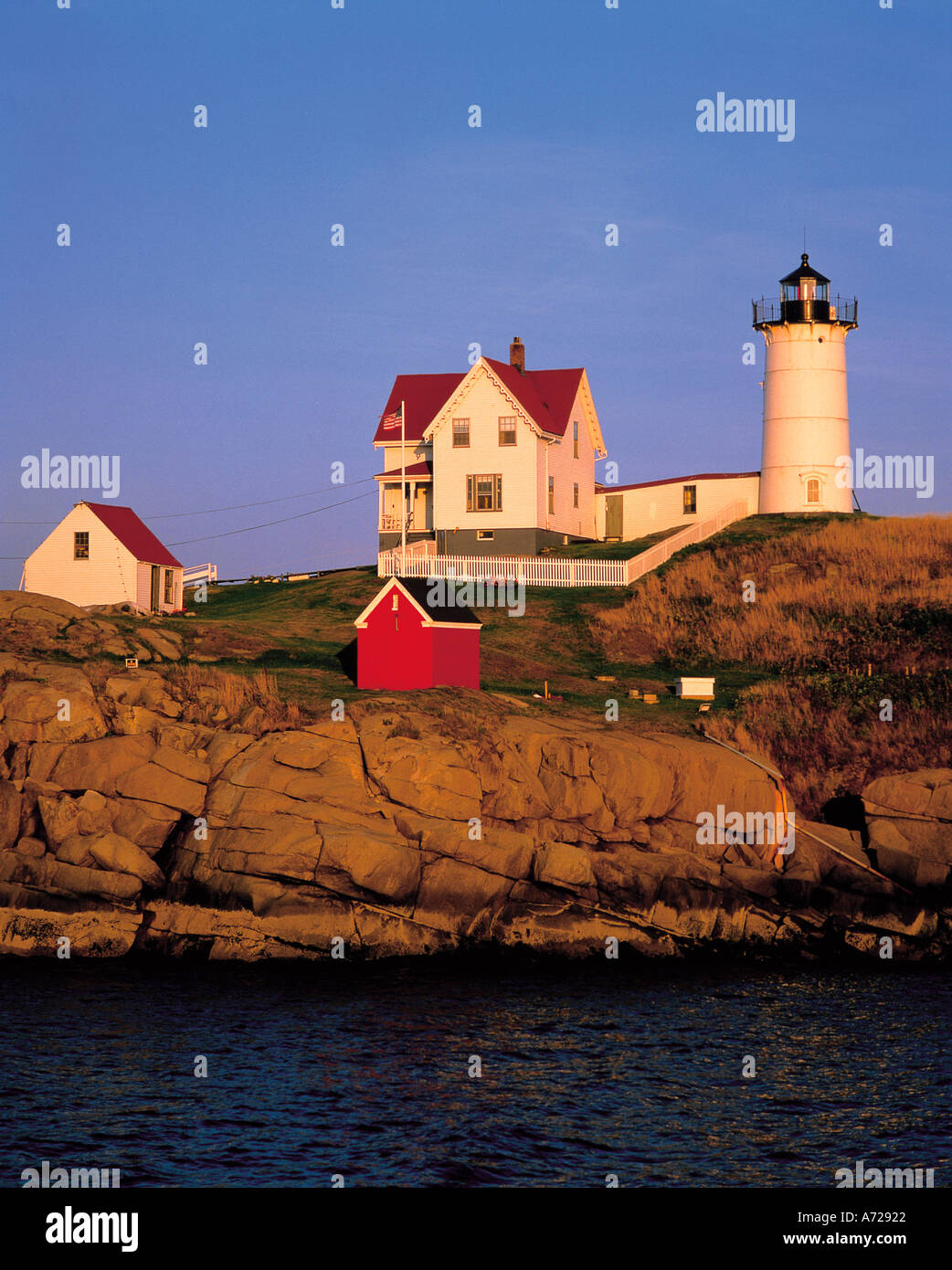 Nubble Lighthouse Cape Neddick Maine Stock Photo - Alamy