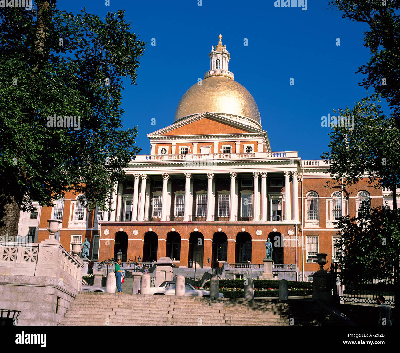 The State Capitol Building in Boston Massachusetts Stock Photo - Alamy