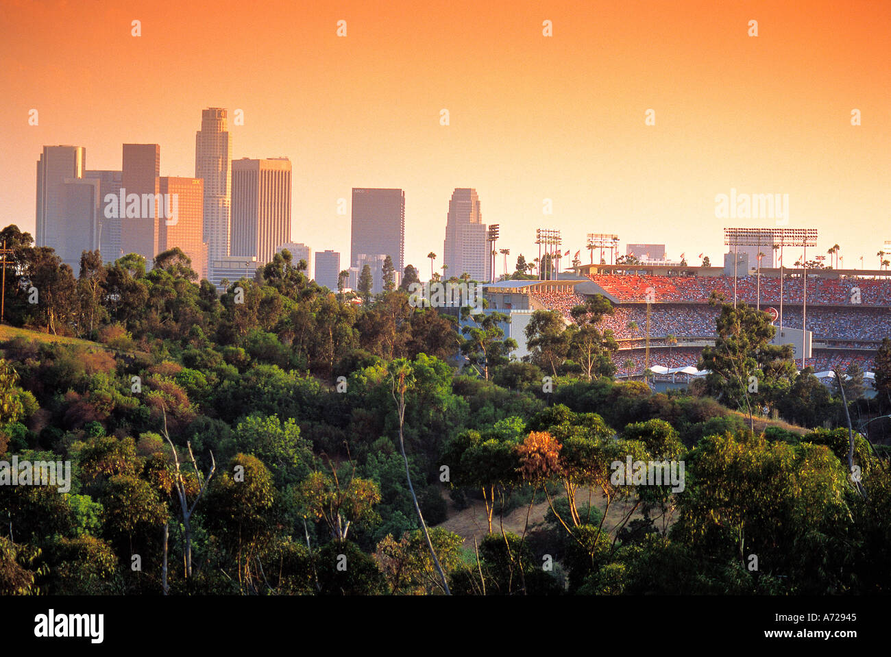 La Dodgers Stadium Sunset