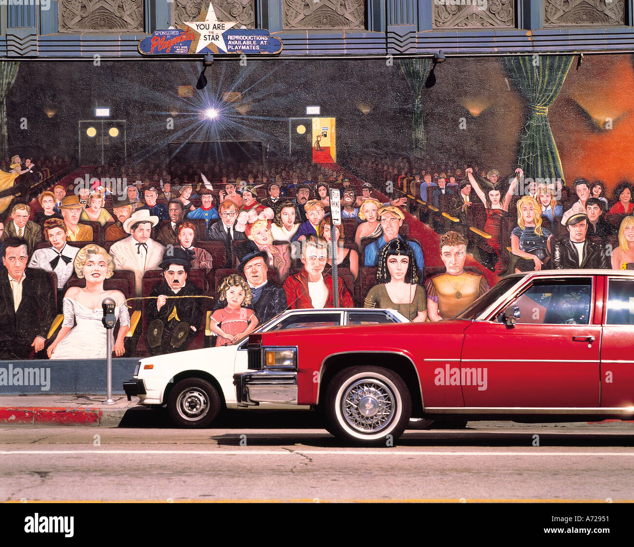 Mural hollywood movie stars hollywood hi-res stock photography and ...