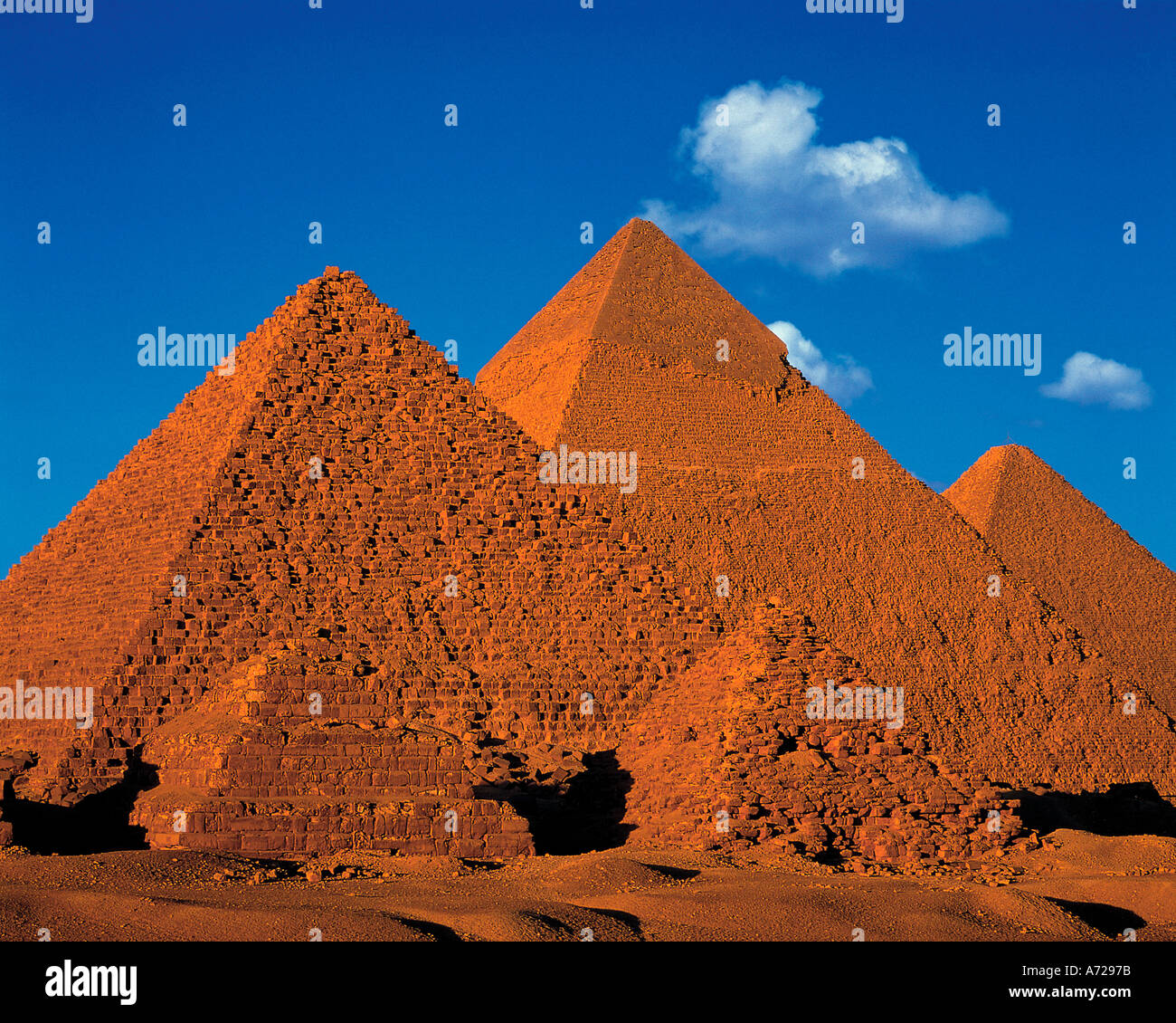 The Great Pyramids of Giza Cairo Egypt Stock Photo - Alamy