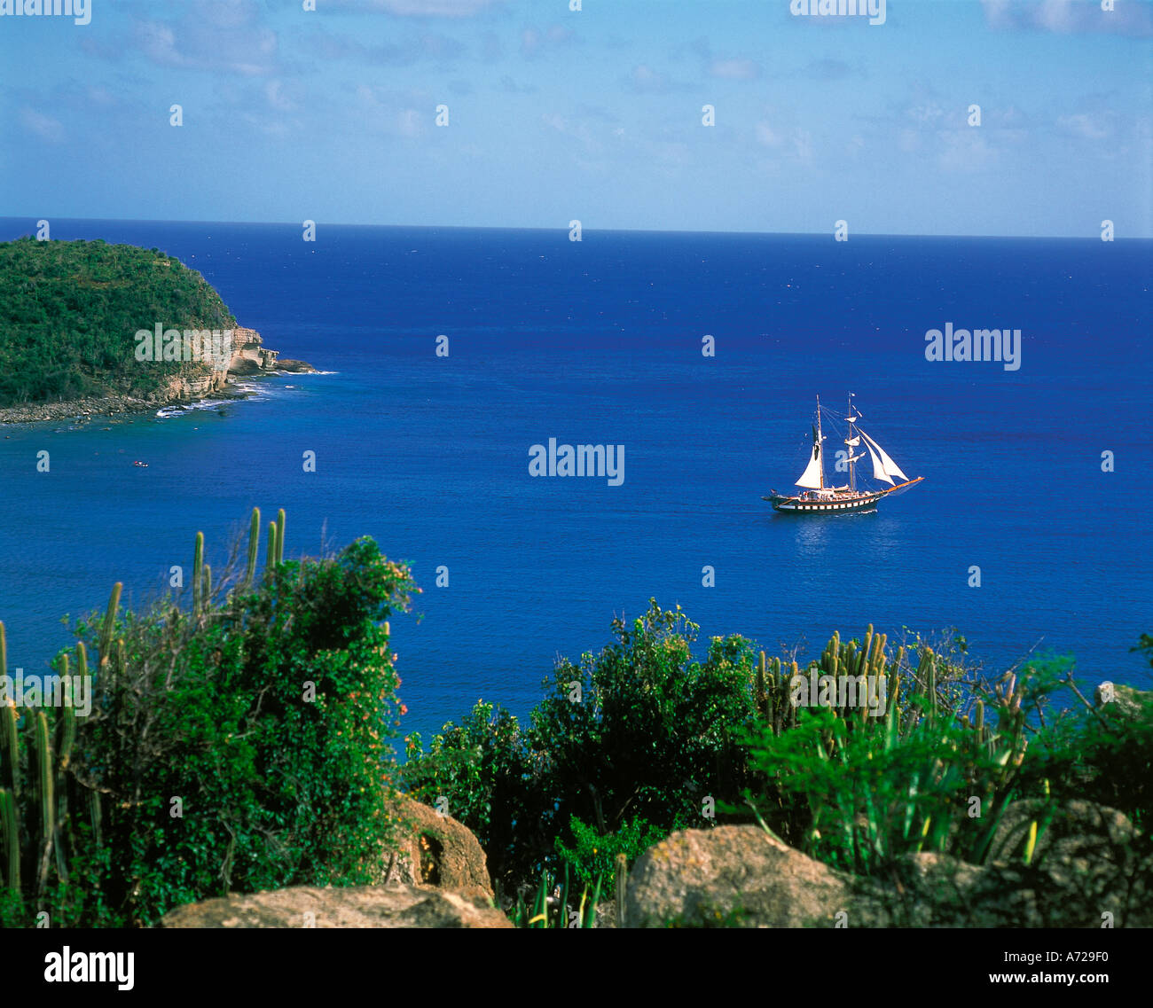 Pirate Ship in English Harbor Antigua West Indies Stock Photo - Alamy