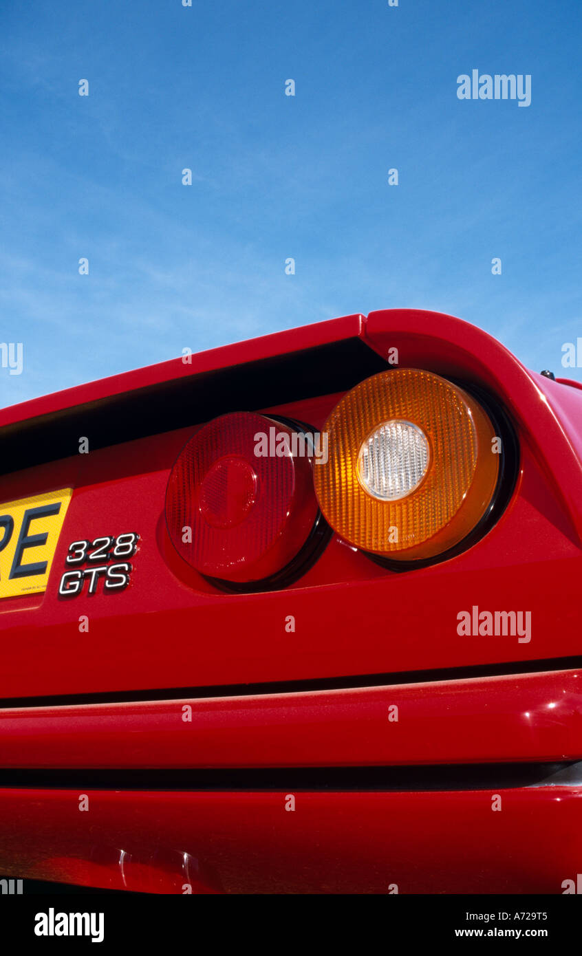 Red ferrari tail lights hi-res stock photography and images - Alamy