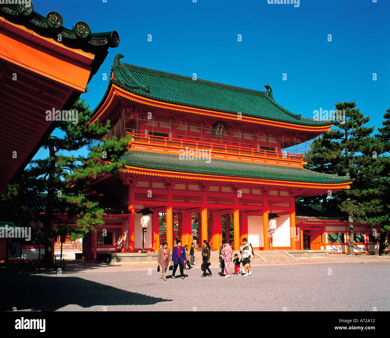 Heian Shrine Kyoto Japan Shinto religion Stock Photo - Alamy
