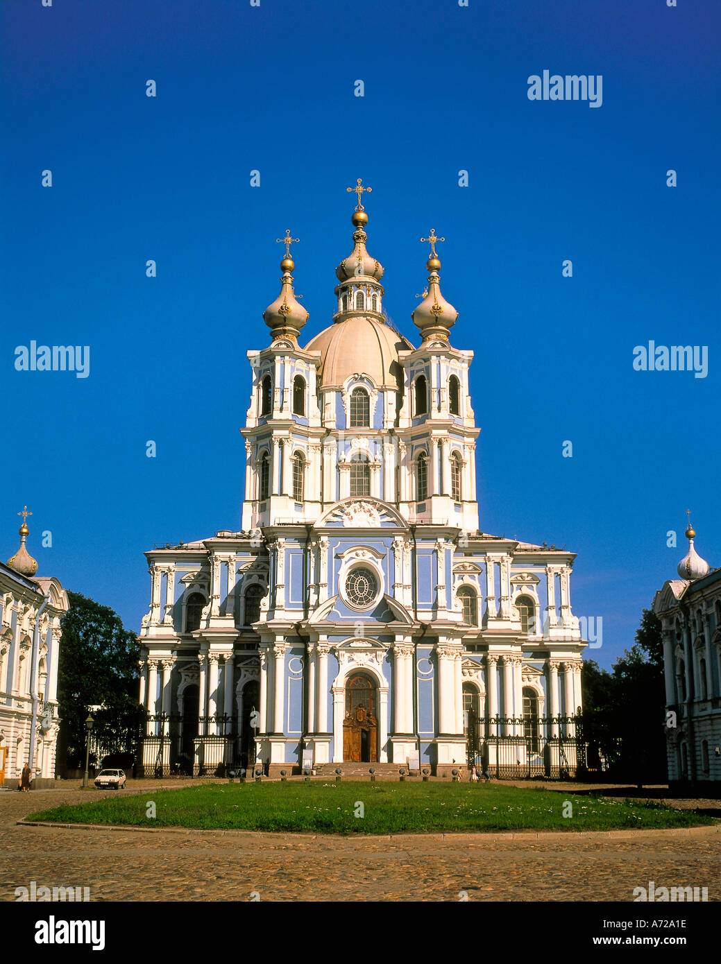 Cathedral of the Smolny Convent St Petersburg Russia Stock Photo - Alamy