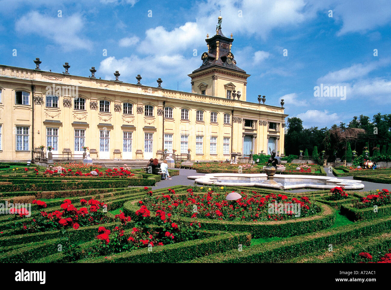 Wilanow Palace and Park Baroque Architecture Warsaw Poland Stock Photo ...