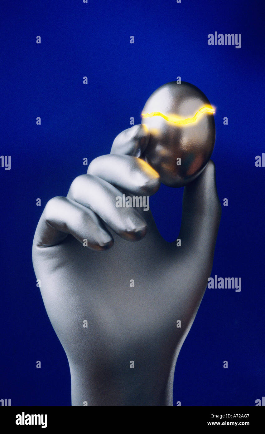 Silver hand hi-res stock photography and images - Alamy