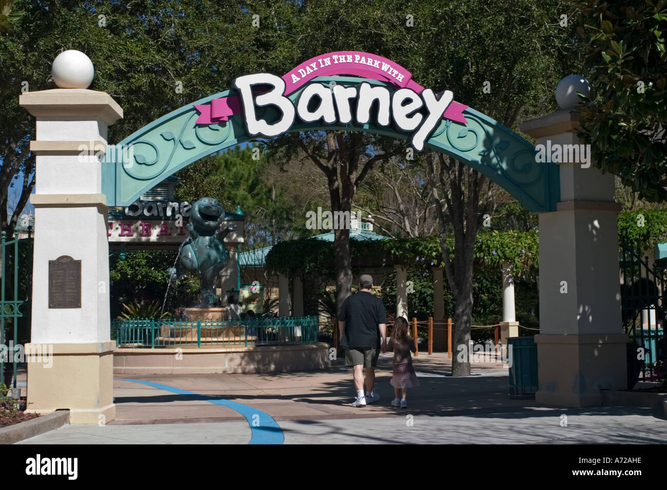 Entrance to Barney park Universal Studios Orlando Florida Stock Photo ...