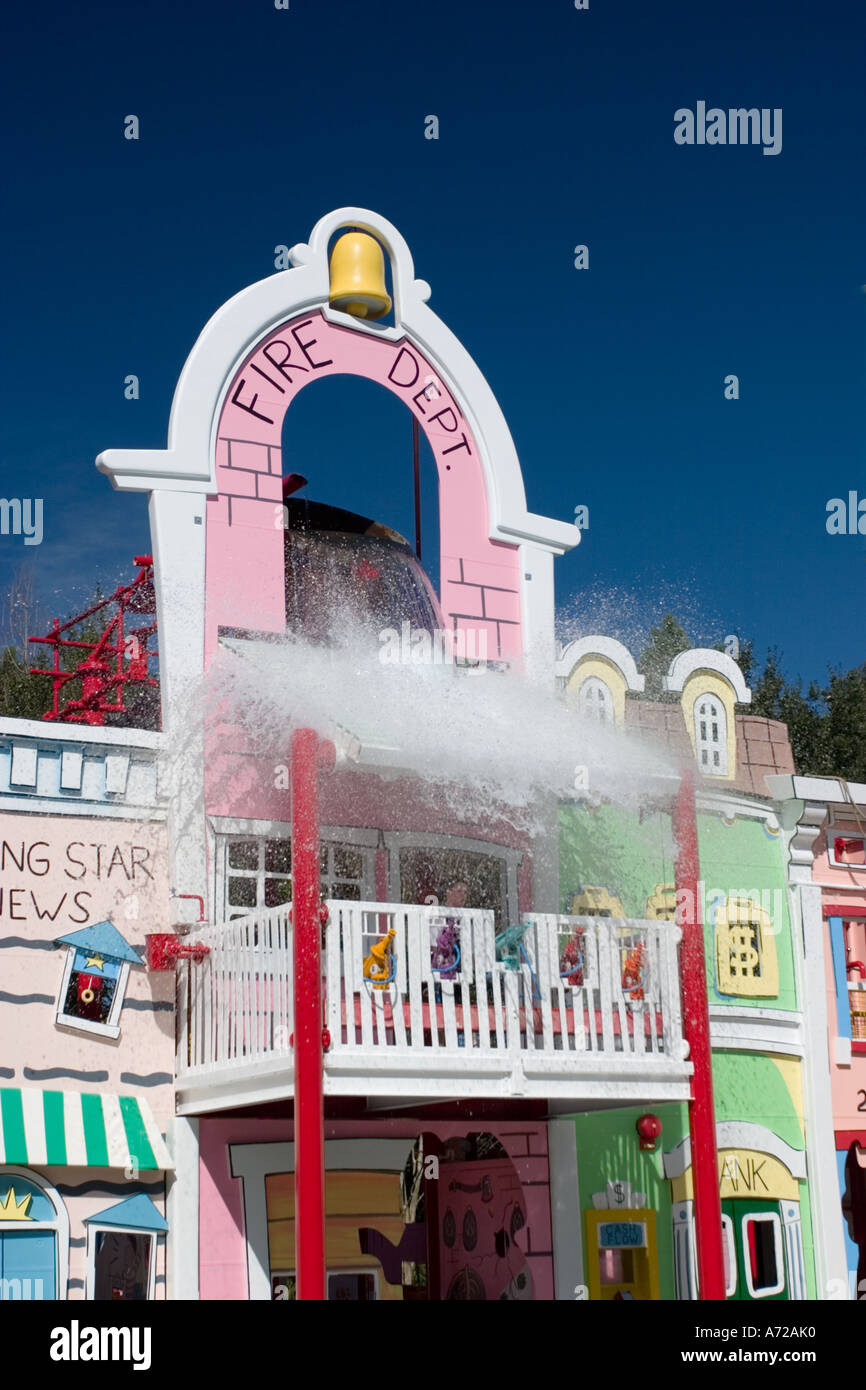 Fire Department water bucket emptying Curious George Goes to Town ...