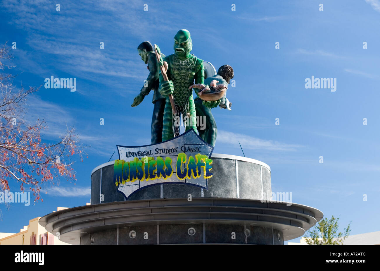Rotating statues above Monster s Cafe Universal Studios Orlando Florida ...