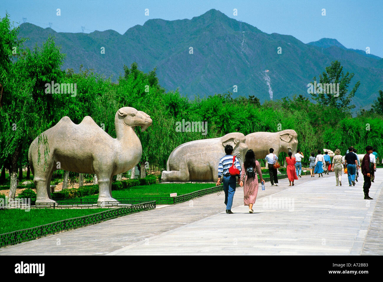 Sacred Way Ming Tombs Beijing China Stock Photo - Alamy