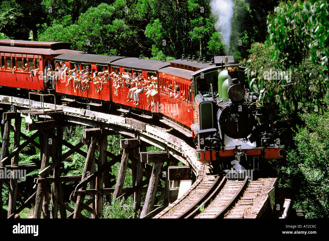 Puffing Billy Steam Train Dandenong Mountains Melbourne Victoria Stock ... Puffing Billy Steam Train Dandenong Mountains Melbourne Victoria Stock ...