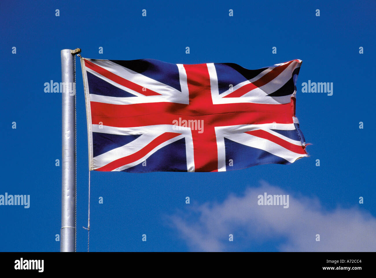 Union Jack flag of the United Kingdom Great Britain Stock Photo - Alamy