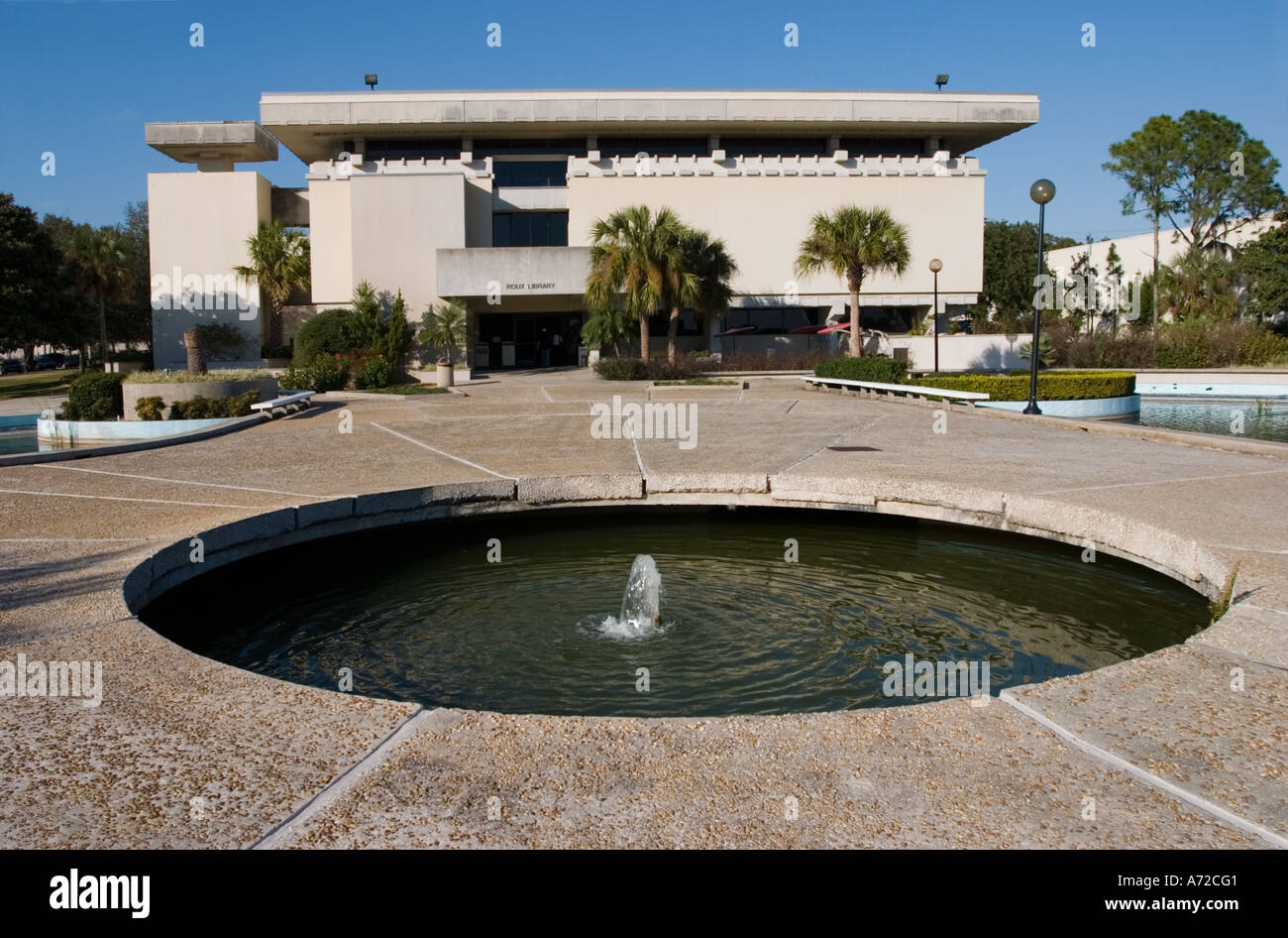 J Edgar Wall Waterdome by Frank Lloyd Wright and Roux Library campus of ...