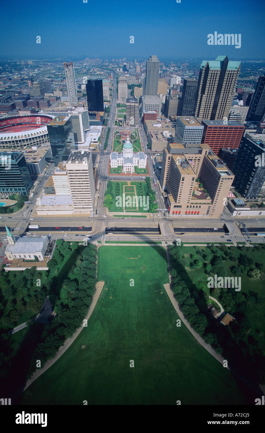 Aerial view of Saint Louis Missouri Stock Photo - Alamy