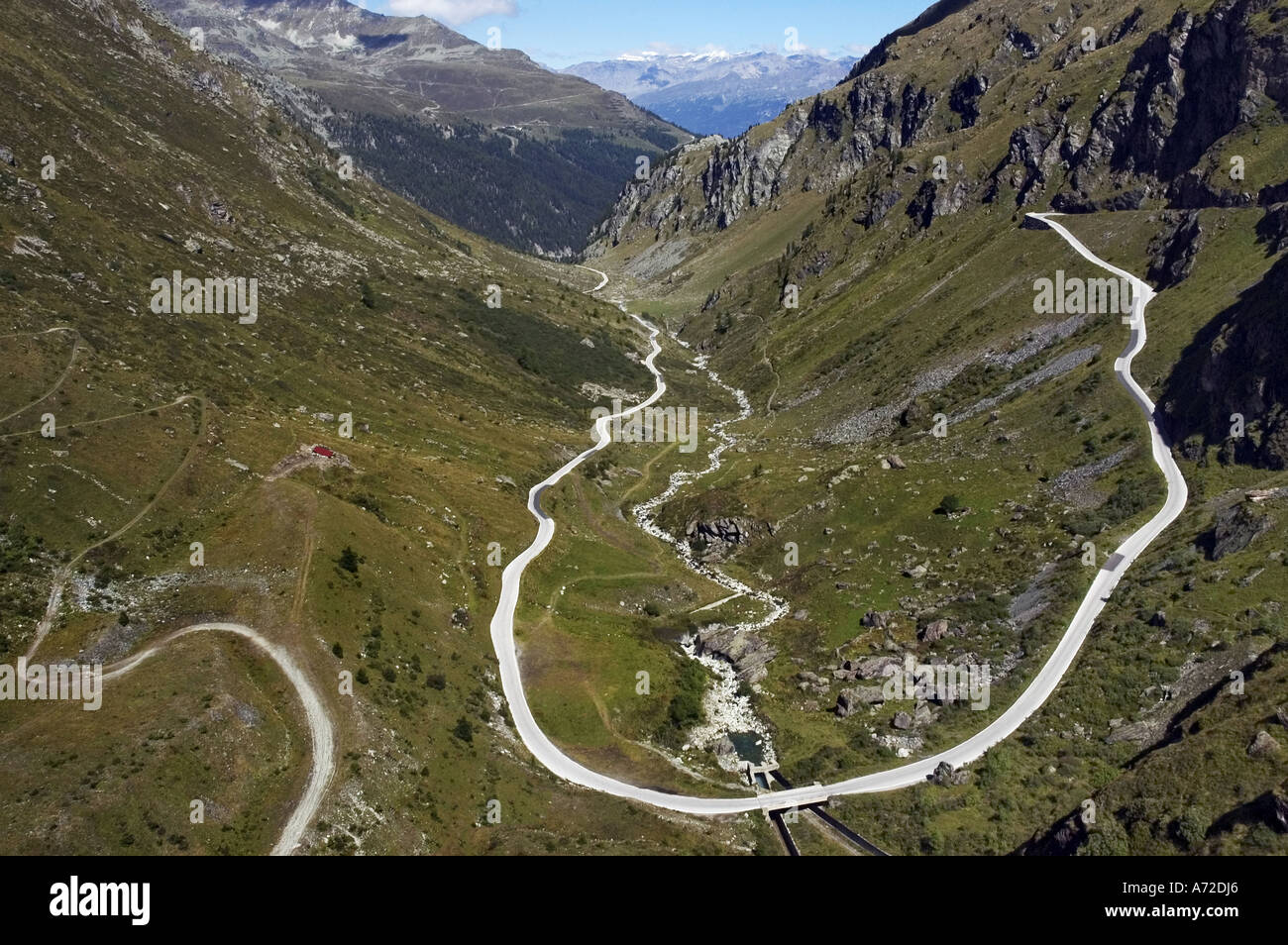 mountain road in the alps Stock Photo - Alamy