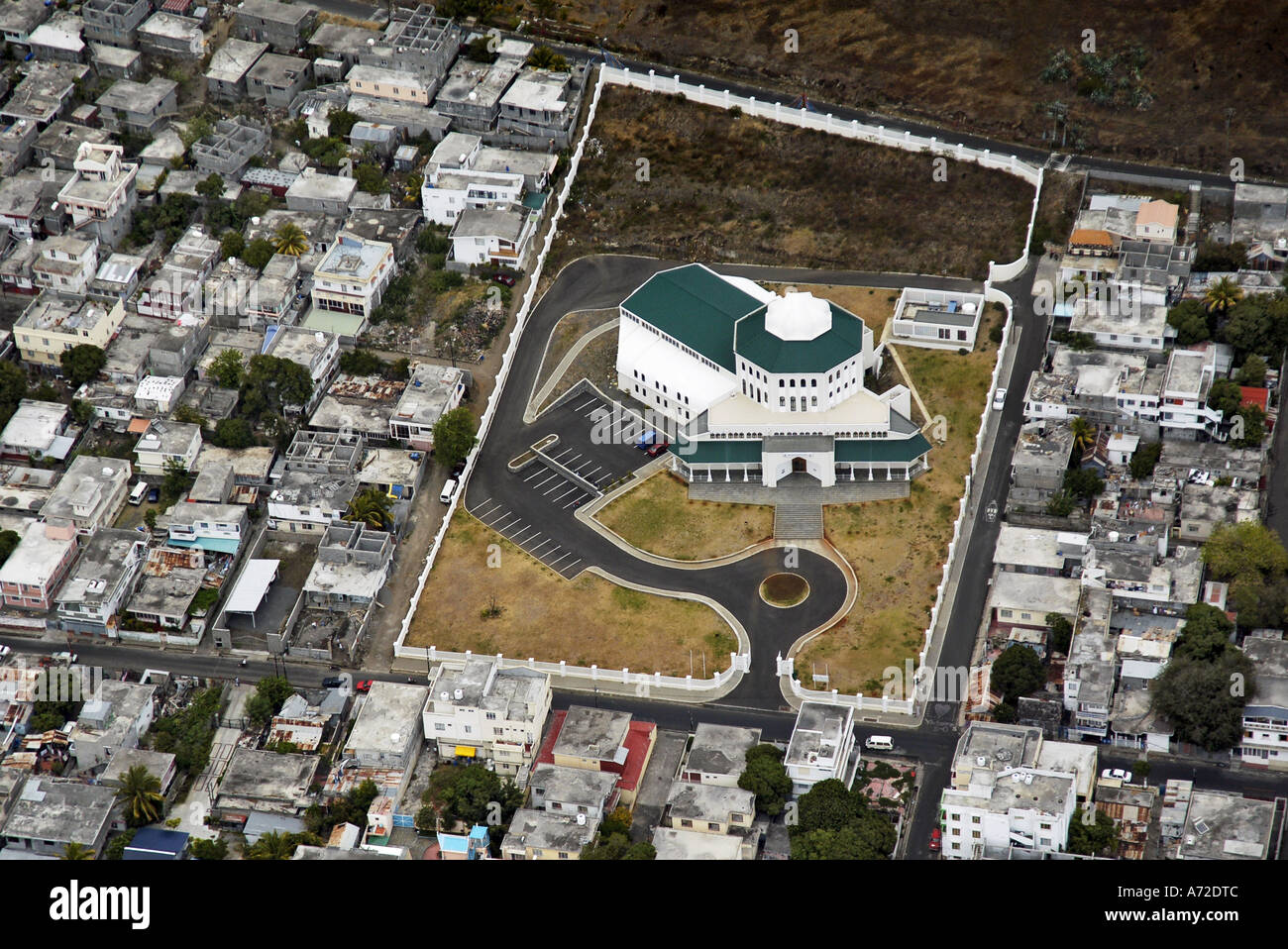 aerial view of mosque in Port Louis city Stock Photo - Alamy