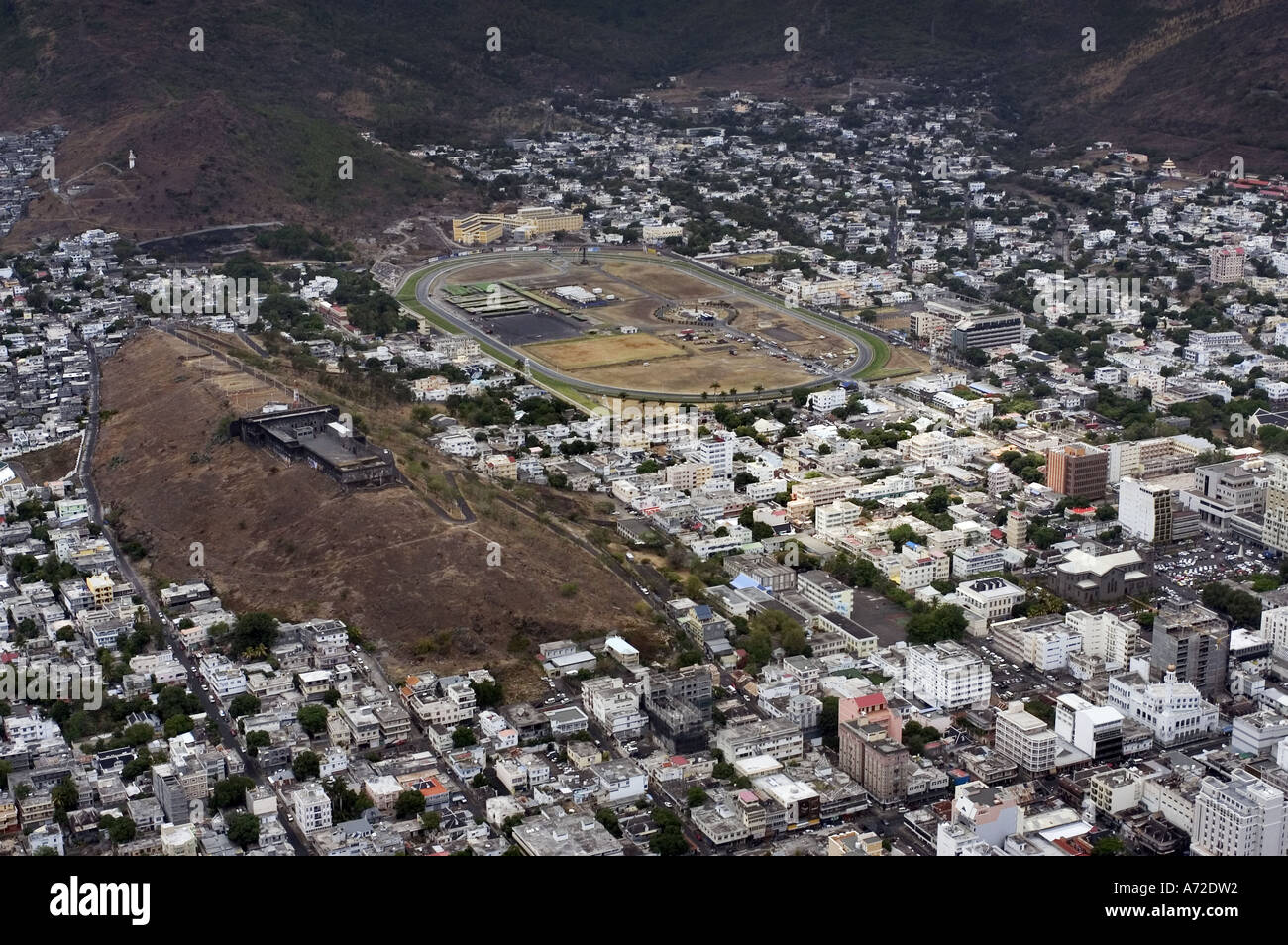 aerial view of Port Louis city Stock Photo - Alamy