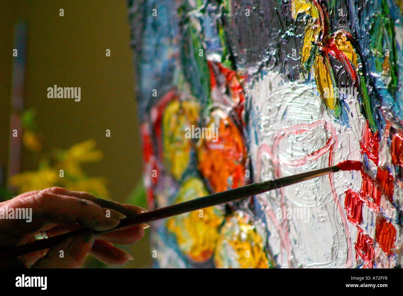 Artist and painting hi-res stock photography and images - Alamy
