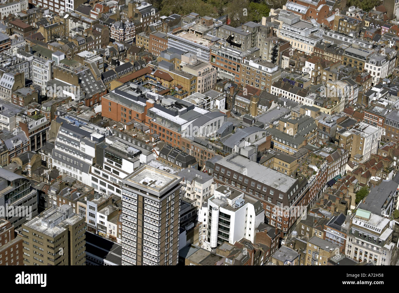 Aerial view of london soho hi-res stock photography and images - Alamy