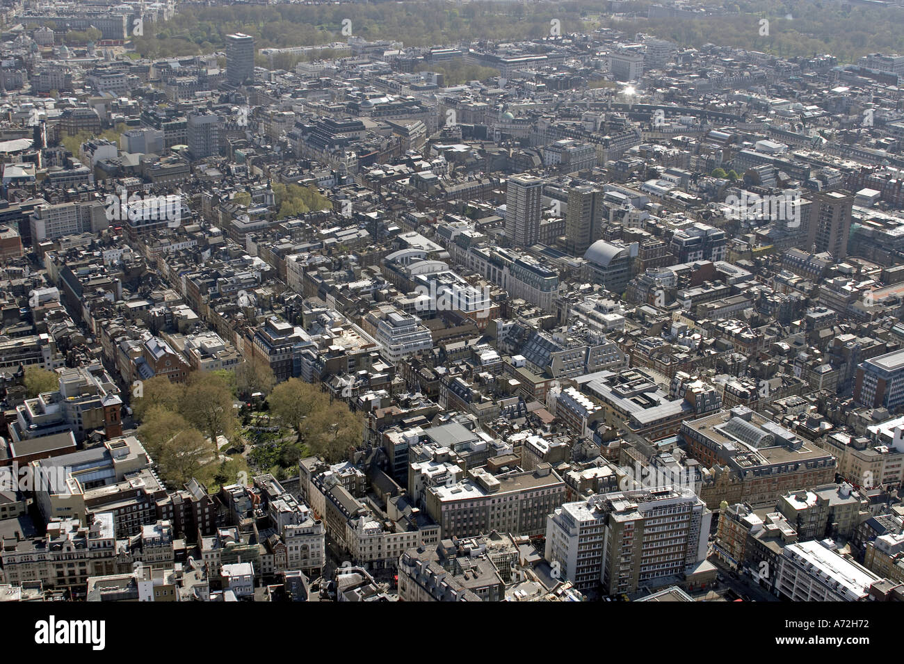 Soho square london aerial hi-res stock photography and images - Alamy
