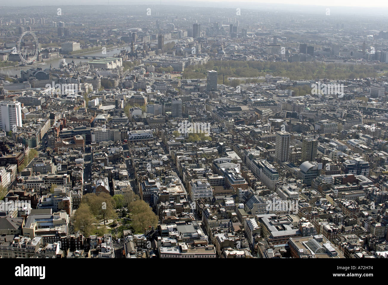 Soho square london aerial hi-res stock photography and images - Alamy