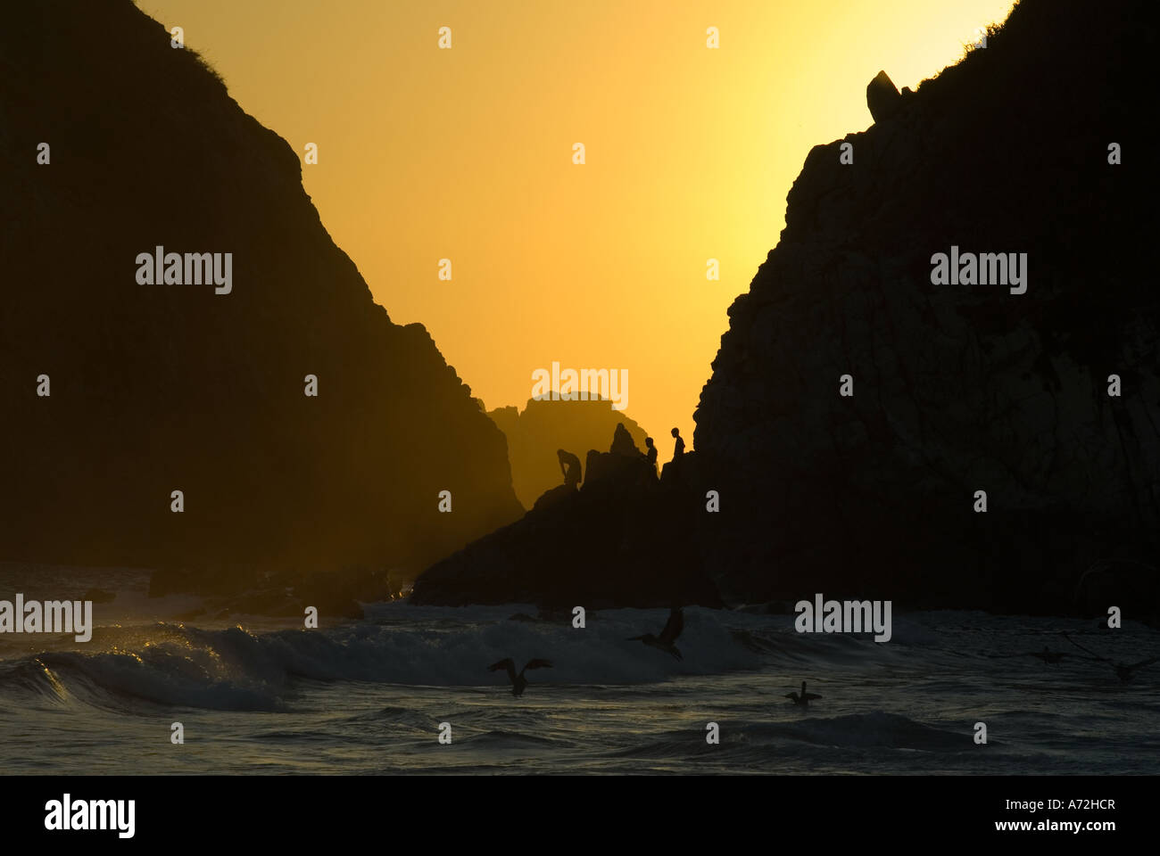 Zipolite - sunset - Oaxaca - Mexico Stock Photo - Alamy