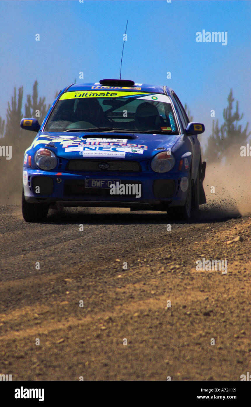 Rally car at Subaru Rally of Canberra Stock Photo - Alamy