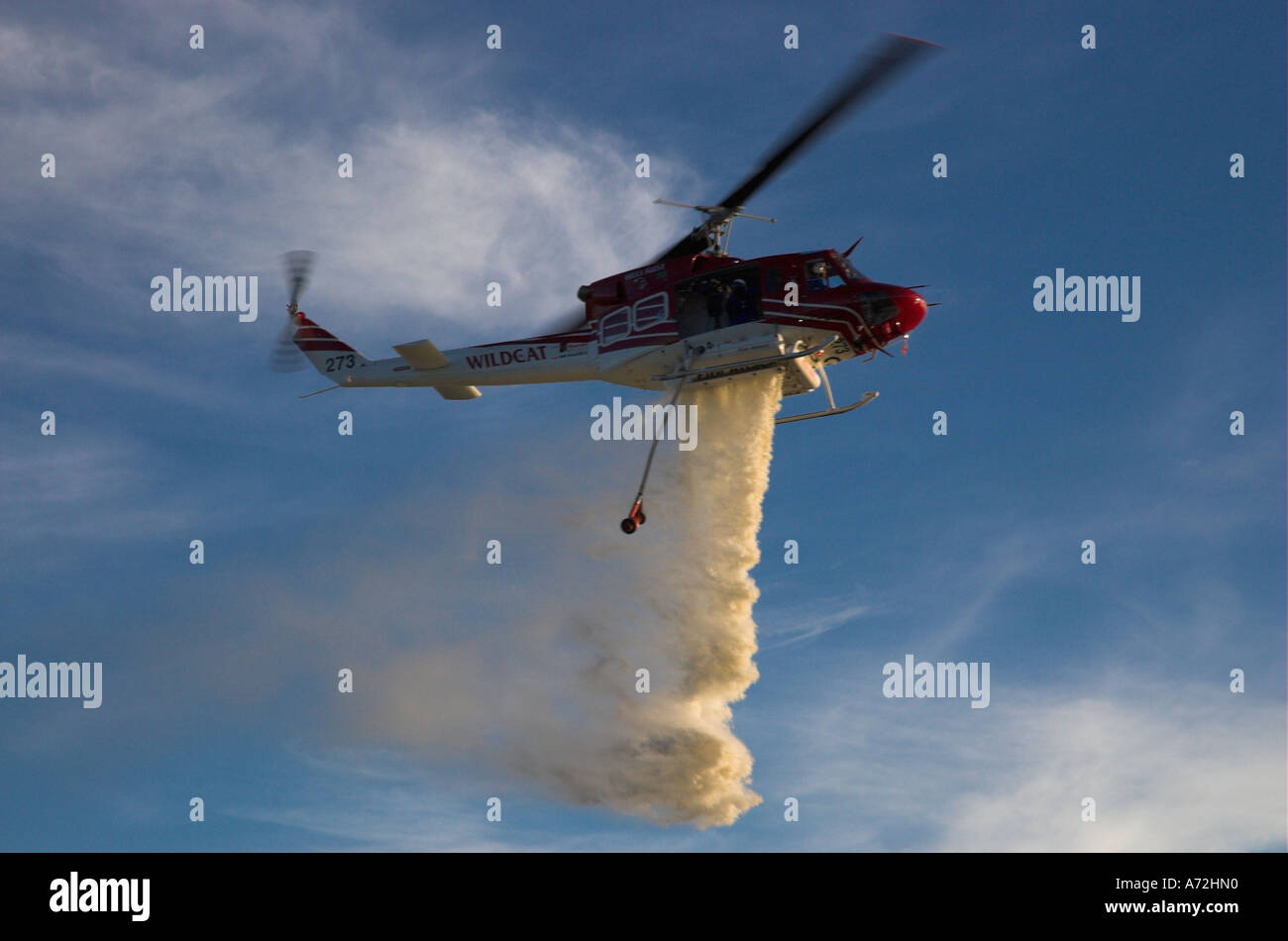 Water bombing helicopter Stock Photo - Alamy