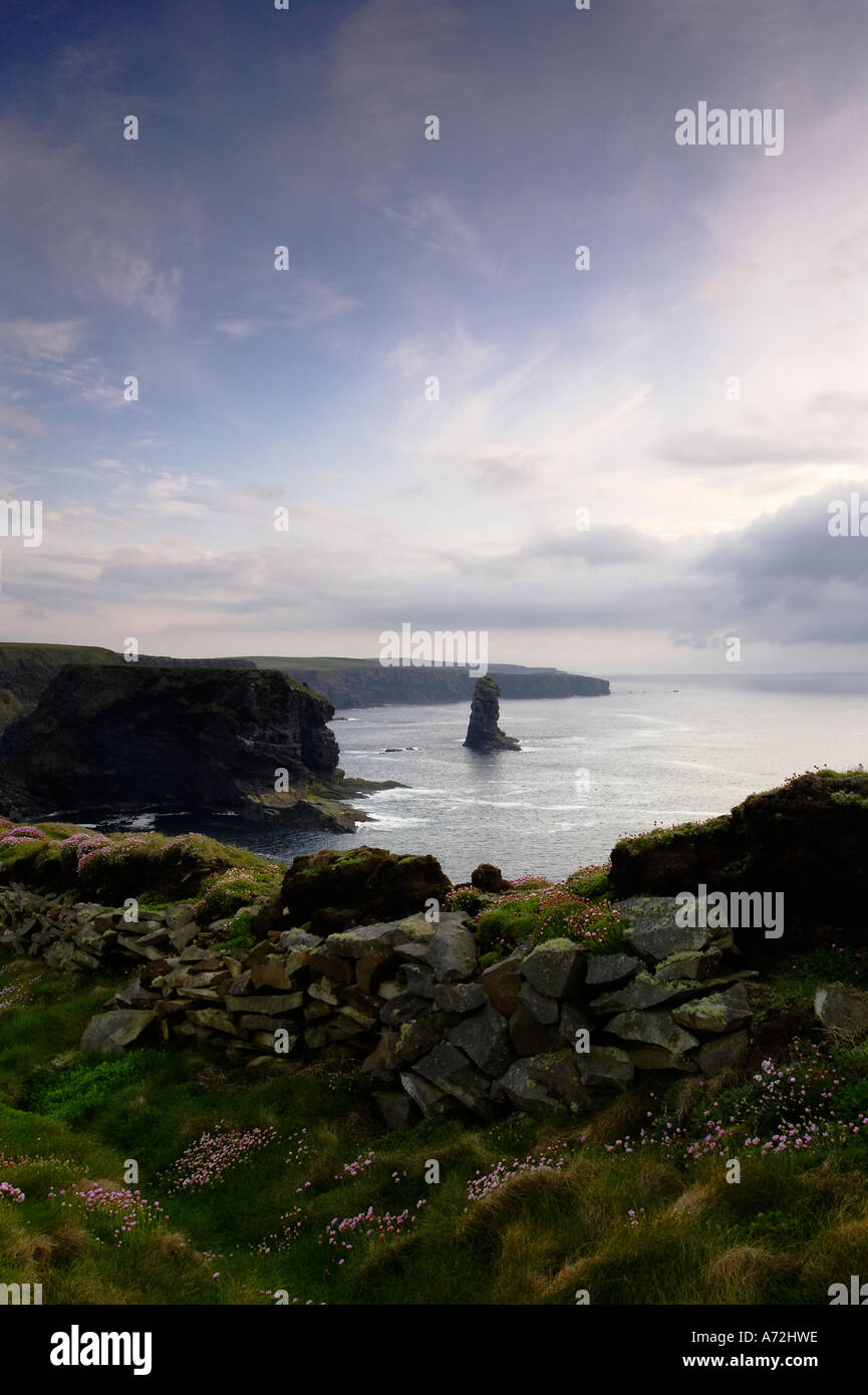 Sea Stack Loop Head Co Lare Ireland Stock Photo - Alamy